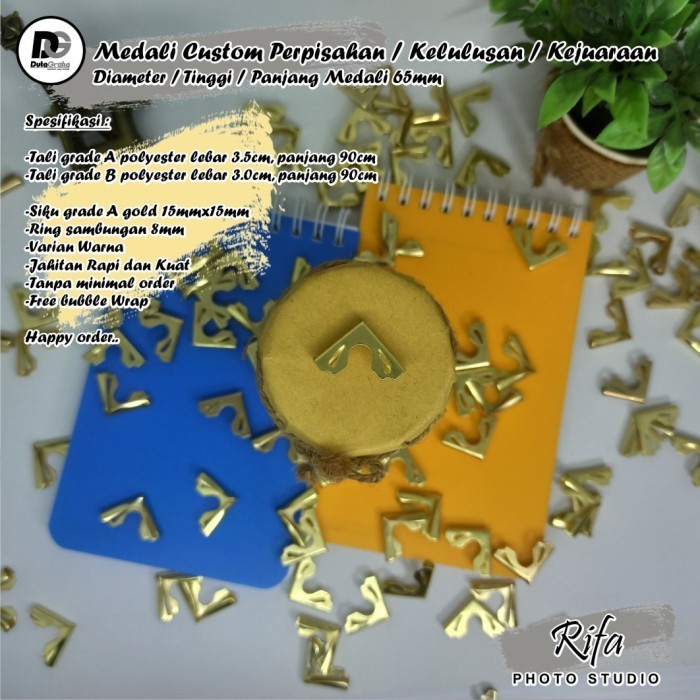 Jual Tali Medali Mendali Grade B Wisuda Perpisahan Kelulusan Kejuaraan ...