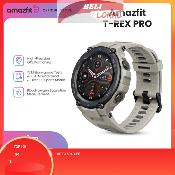 Jual JAM PINTAR/ SMART WATCH/ Amazfit T-Rex Pro Women Smartwatch ...