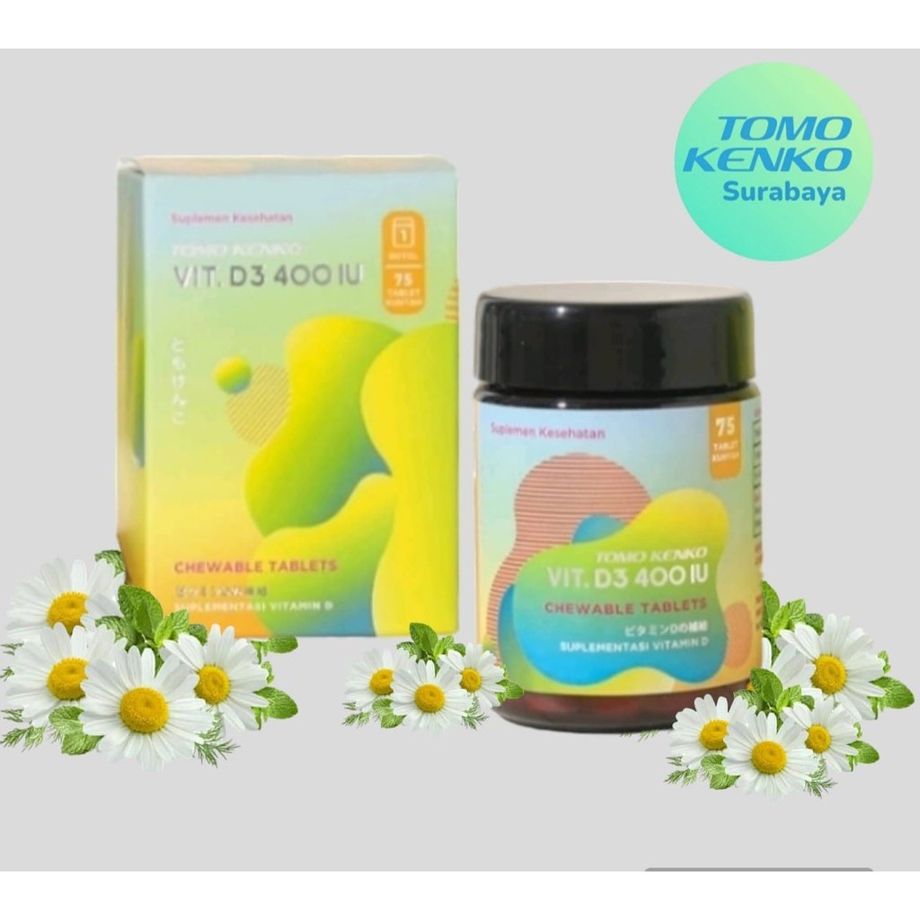 Jual Tomo Kenko D3 400IU Untuk Anak Vitamin D Chewable (Tablet Kunyah ...