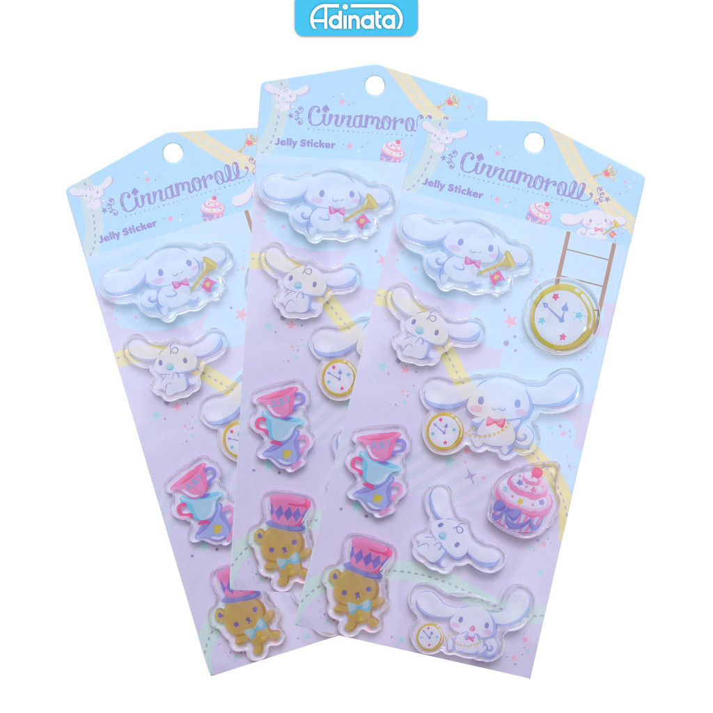 Jual Cinnamoroll Jelly Embossed Stickers 2417-6120 - Adinata / Sticker ...