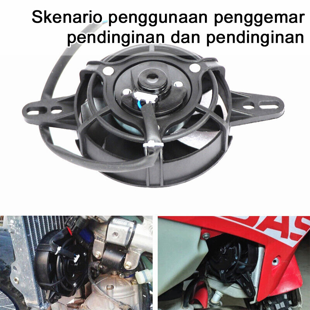 Jual COD Motorcycle Radiator Fan Kipas Radiator DC 12V 12cm Trail ...