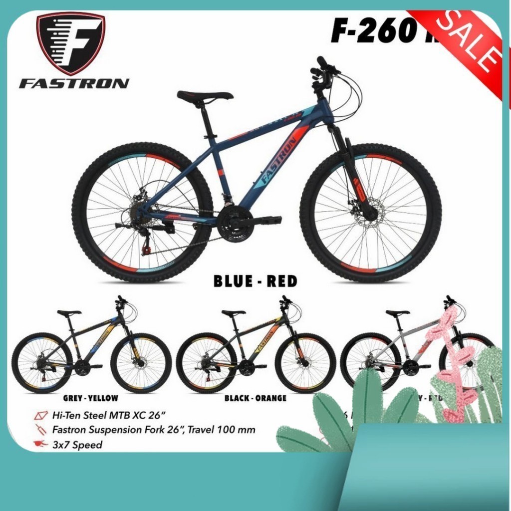 Jual Sepeda Gunung Fastron F260 MX MTB 26 inch By PACIFIC | Shopee Indonesia