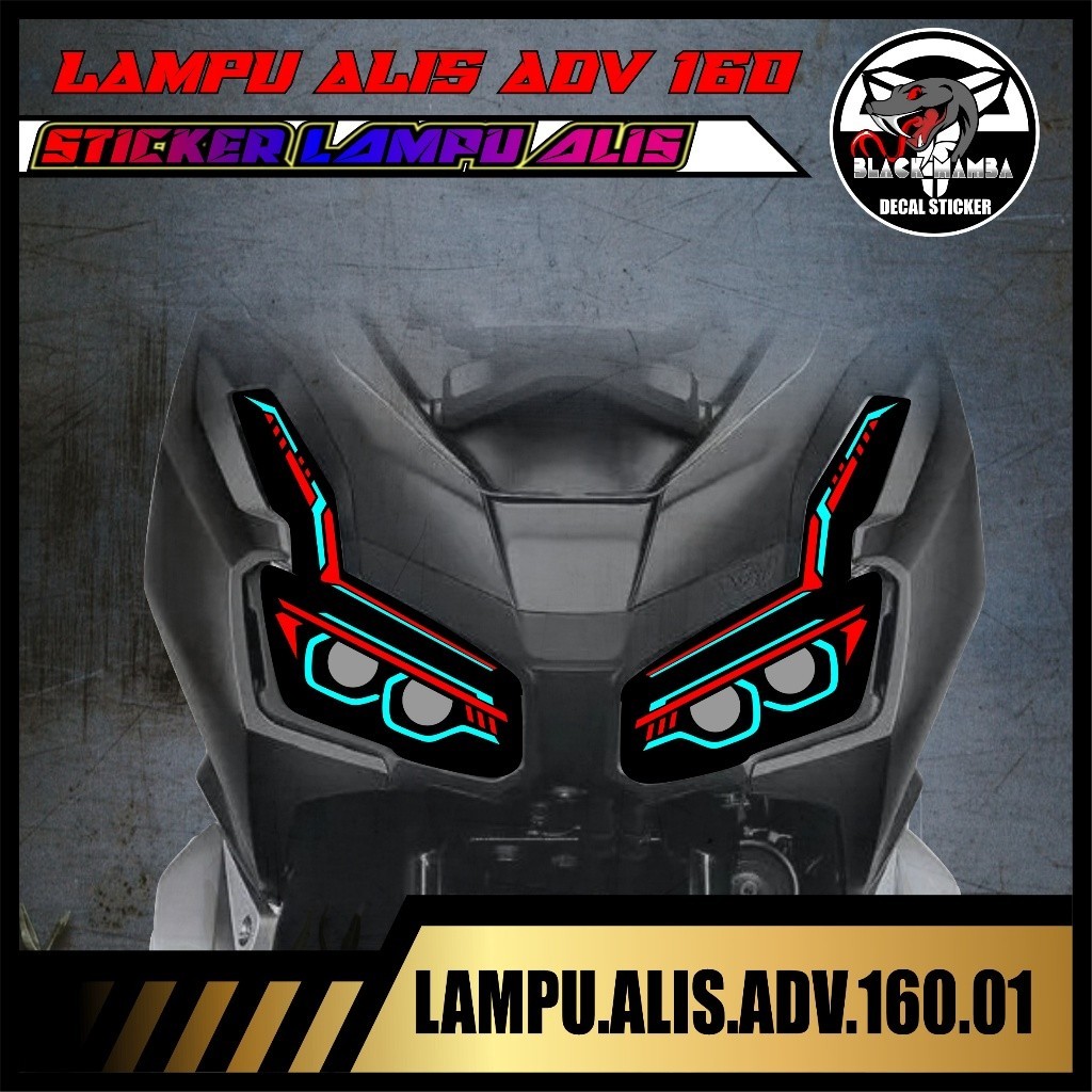Jual STICKER LAMPU ADV 160 STRIPING DECAL LAMPU ALIS ADV 160 01 | Shopee Indonesia