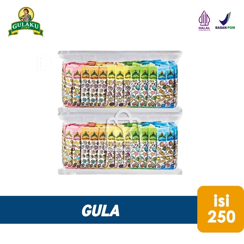 Jual Gulaku Stick Gula Pasir Sachet 8gr (2 Pack isi 250) | Shopee Indonesia