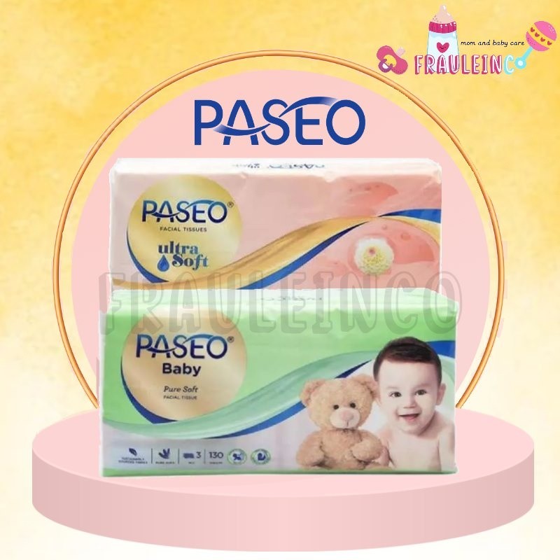 Jual *FRAULEINCO* Paseo Baby Tissue Pure Soft 130 sheet 3 ply / Tisu ...