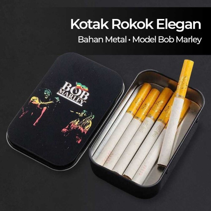 Jual Wadah Tempat Kokok Gambar Bob Marley Bahan Metal | Shopee Indonesia