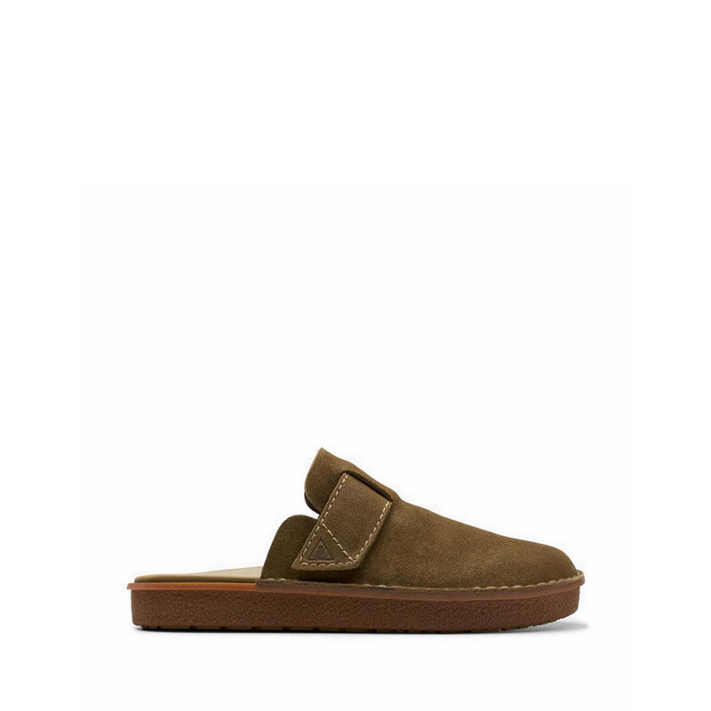 Jual Clarks Litton Mule Men's Slip Ons - Oakwood Suede | Shopee Indonesia