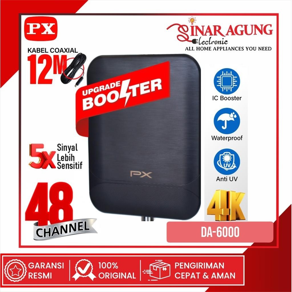 Jual PX DA-6000 / DA6000 ANTENA DIGITAL INDOOR OUTDOOR (4K / UPGRADE ...