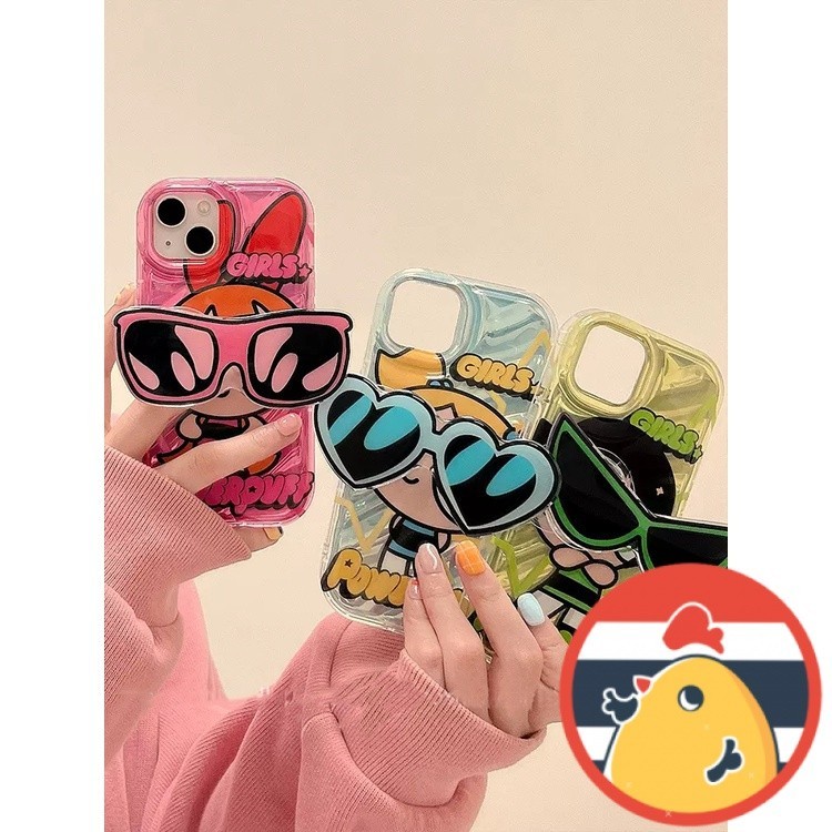 Jual gadis kartun yang lucu silcone dazzle wave case shiny hologram ...