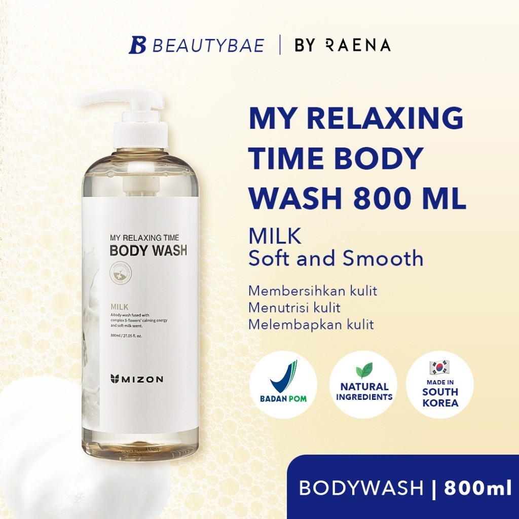 Jual MIZON MY RELAXING TIME BODY WASH [MILK] | Shopee Indonesia