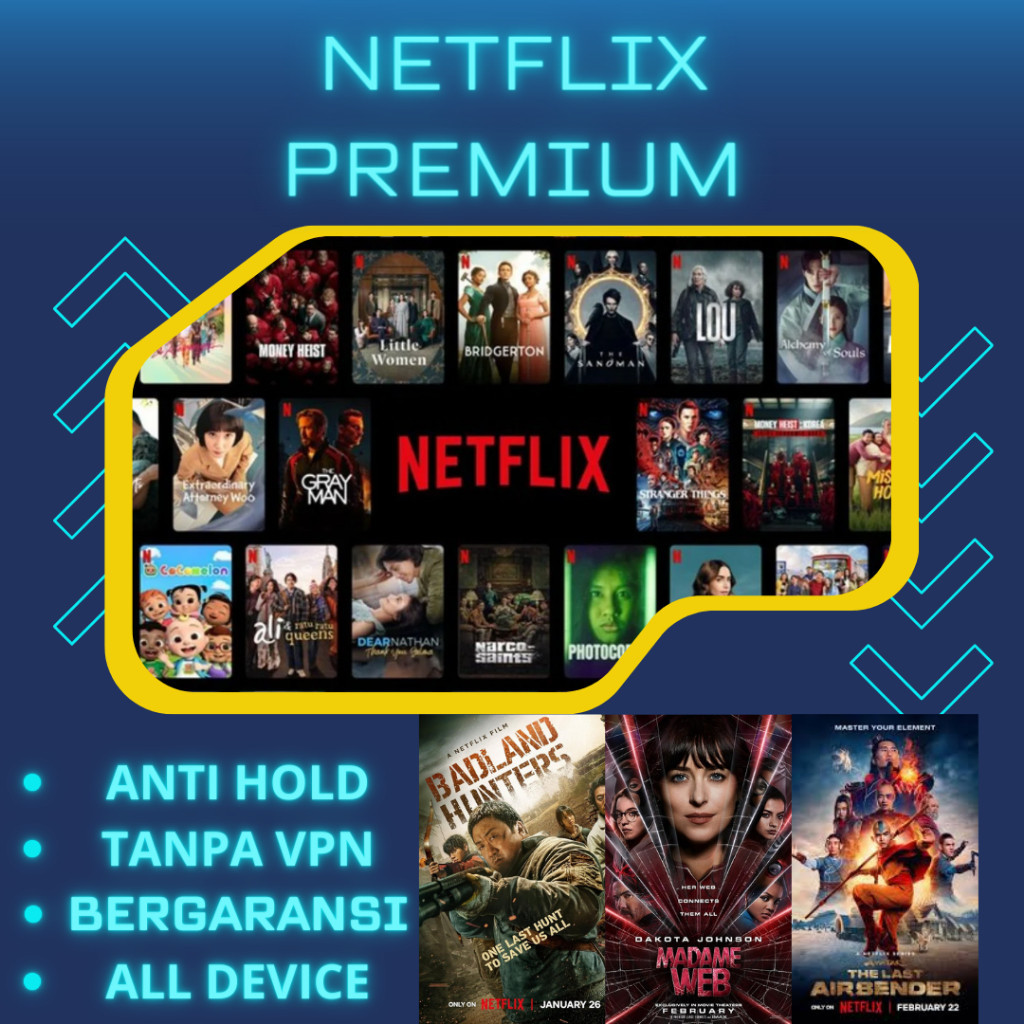 Jual NETFLIXX 1 TAHUN PREMIUM ULTRA HD 4K - ANTI HOLD MURAH | Shopee Indonesia