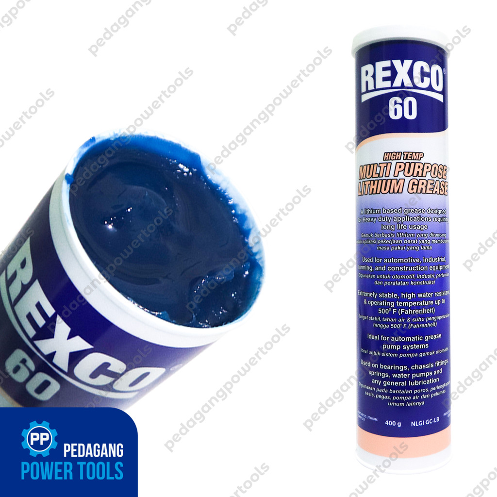 Jual REXCO 60 400 gram High Temp Multi Purpose Lithium Grease Pelumas Stempet Gemuk Tahan Panas ...
