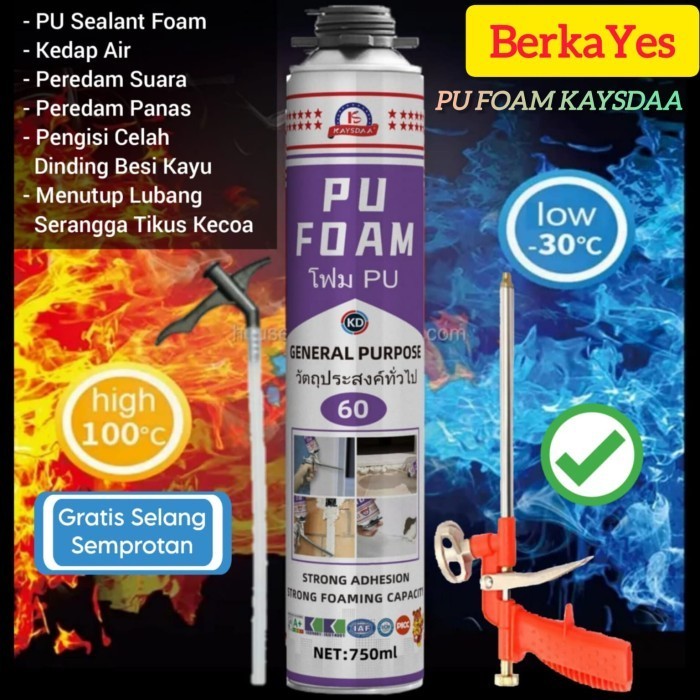 Jual KAYSDAA PU Foam Spray PU Sealant Busa Foam Polyurethane Ruangan Peredam Suara Peredam Panas ...
