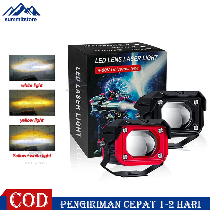 Jual Lampu Tembak Led Sorot D2 Laser M30 Motor Mobil Vinyx Dual CSP ...