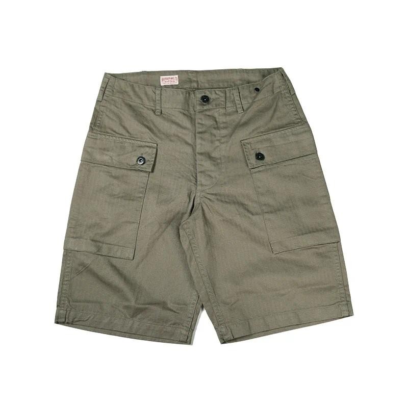 Jual Bronson 1944 USMC Utility P44 Shorts Military-Inspired Herringbone ...