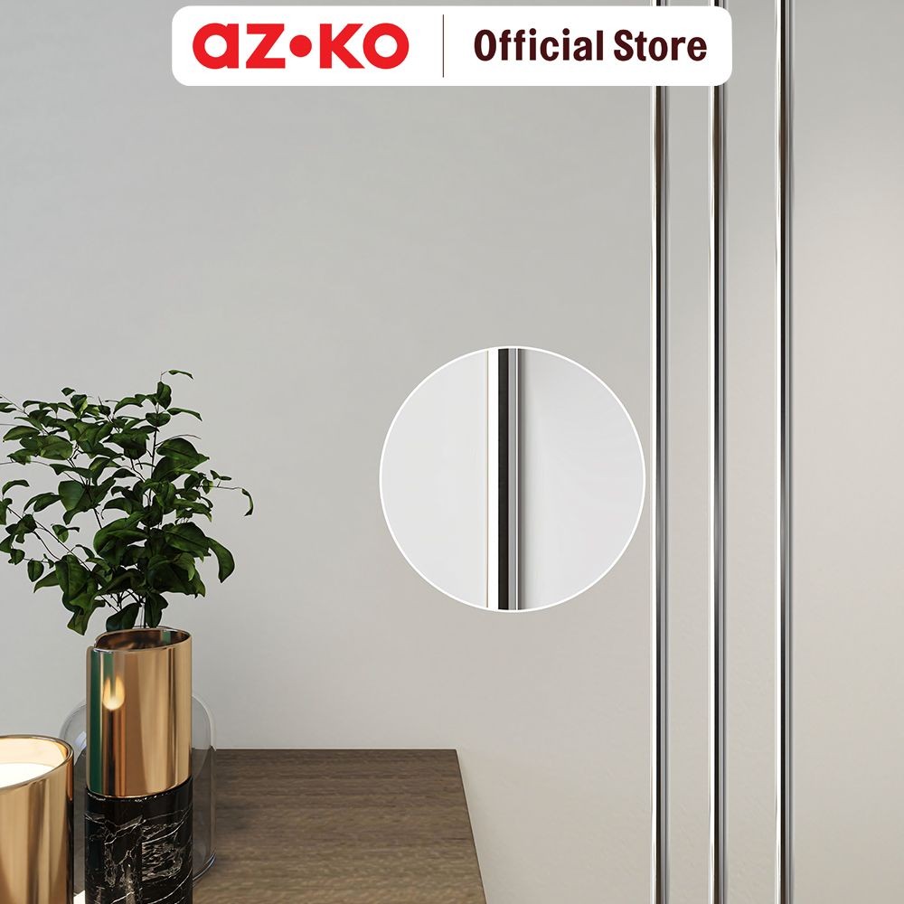 Jual AZKO Forhom 3 mtr Panel Dinding Roll Strip - Silver Wallpanel ...