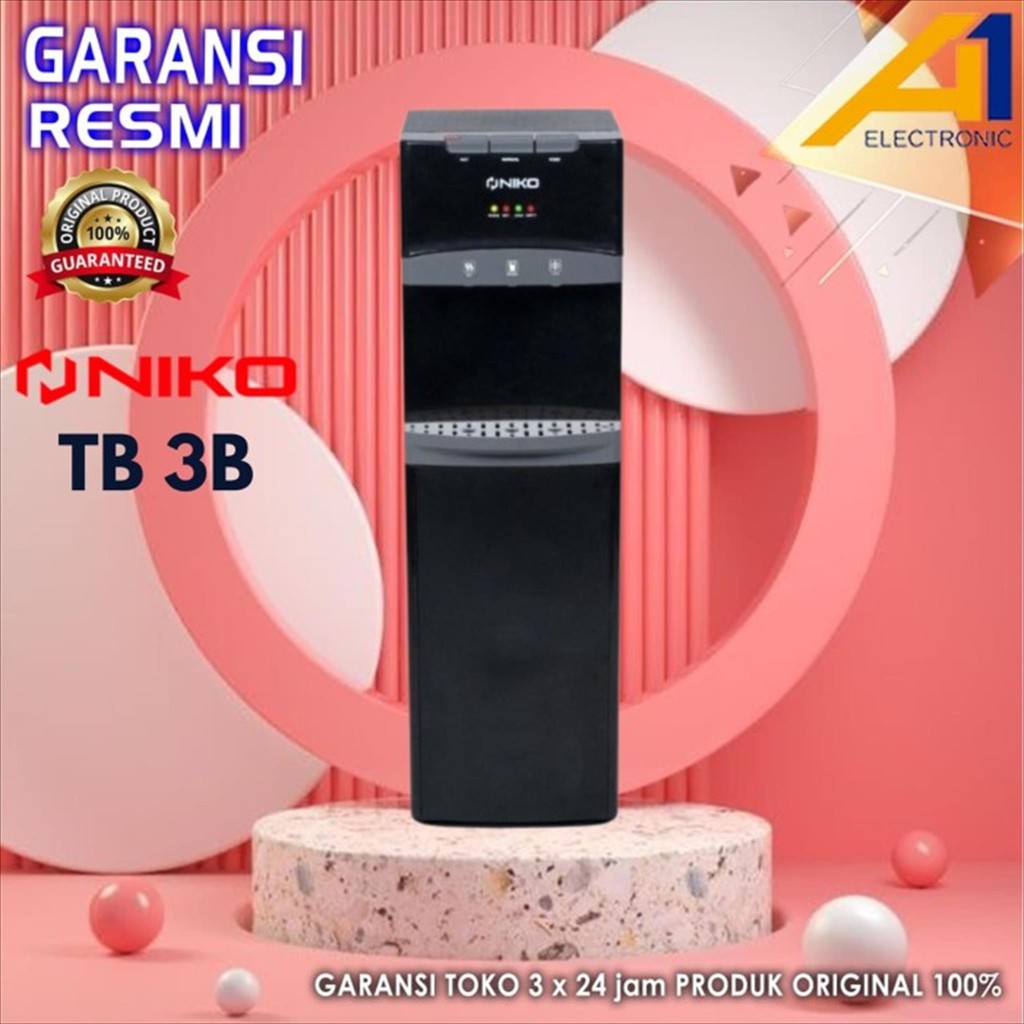 Jual NIKO Dispenser TB 3B / TB3B Galon Bawah IC Cool Stainless Steel ...