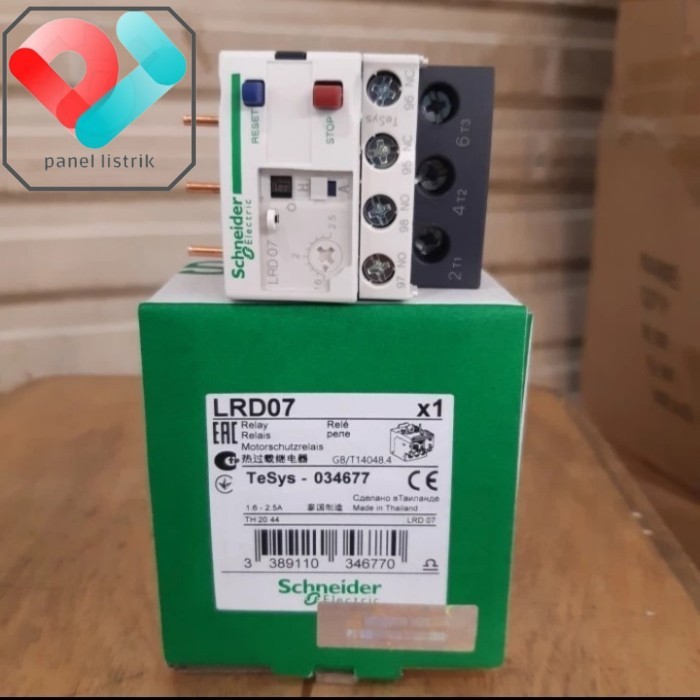 Jual SCHNEIDER LC1D THERMAL OVERLOAD RELAY LRD07 | Shopee Indonesia