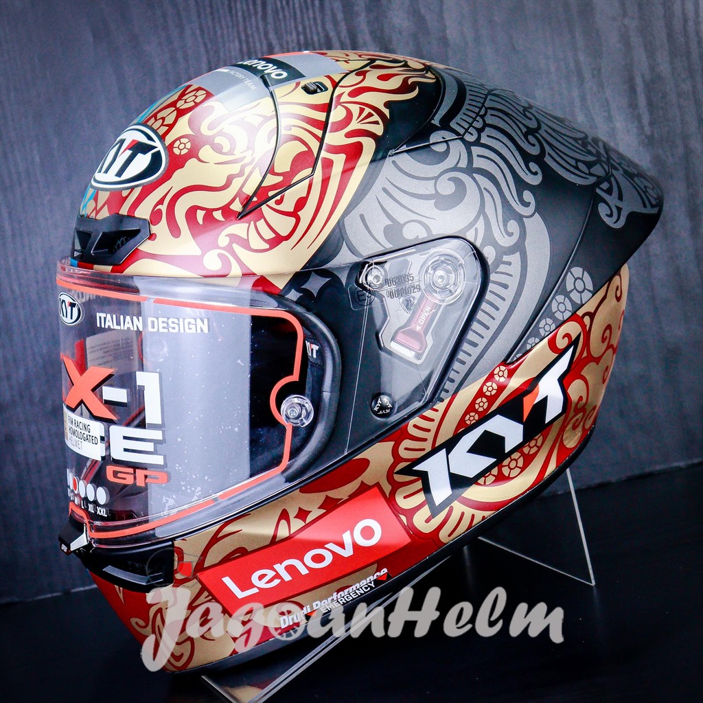 Jual KYT HELM KX 1 RACE GP BASTIANIN REF IDN 2023 WITH SPONSOR LENOVO ...