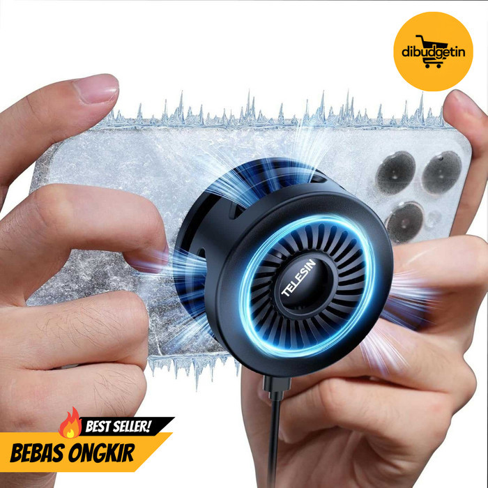 Jual TELESIN MagSafe Smartphone Cooling Fan Wireless Charging Kipas ...