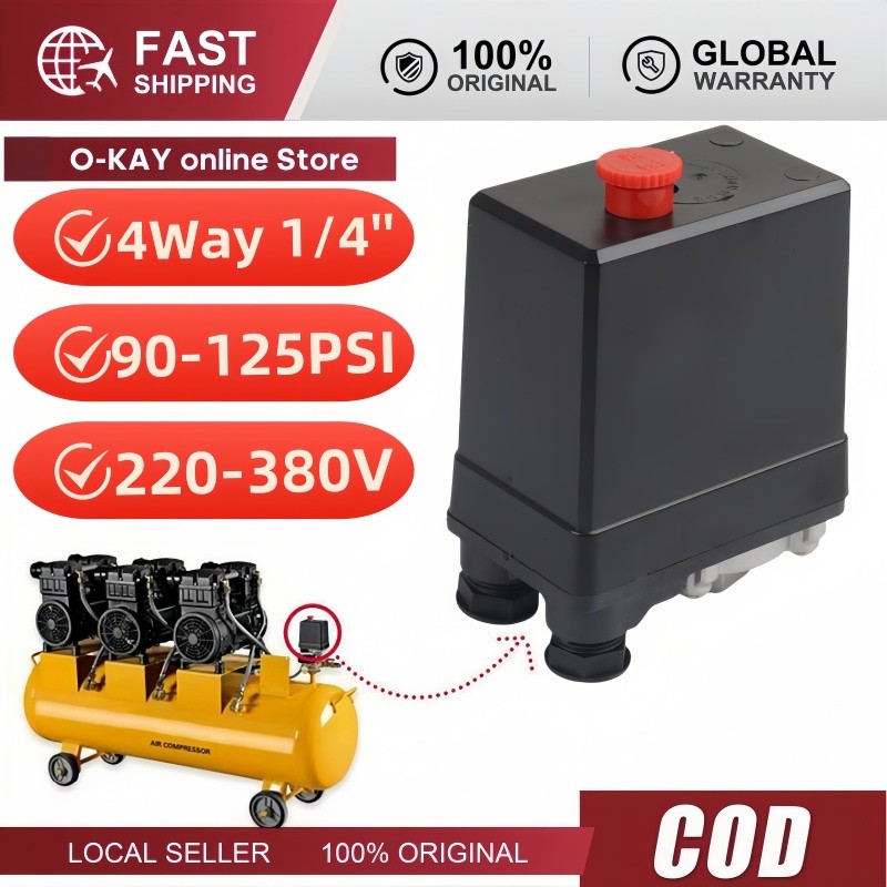 Jual Otomatis Kompresor 4 Way – Pengatur Tekanan untuk Compressor ...