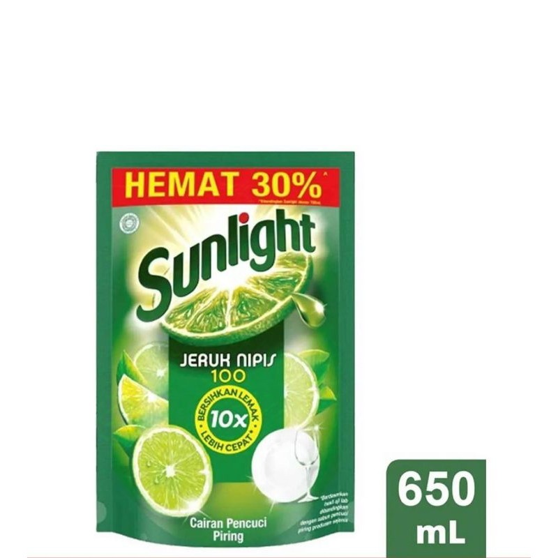 Jual Sunlight Sabun Cuci Piring Jeruk Nipis 650ml | Shopee Indonesia
