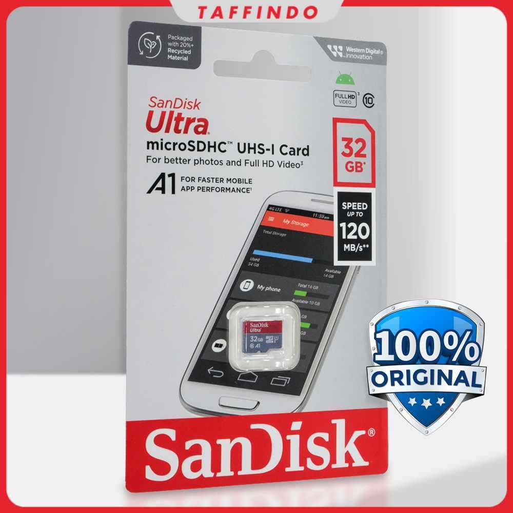 Jual SanDisk Ultra microSDHC UHS-I Class 10 A1 120MB/s - SDSQUA4 | Shopee Indonesia