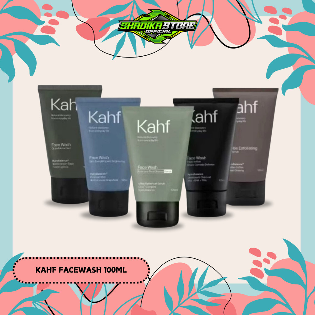 Jual KAHF Face Wash Indonesia / Sabun Wajah Pria 100ml / Skin ...
