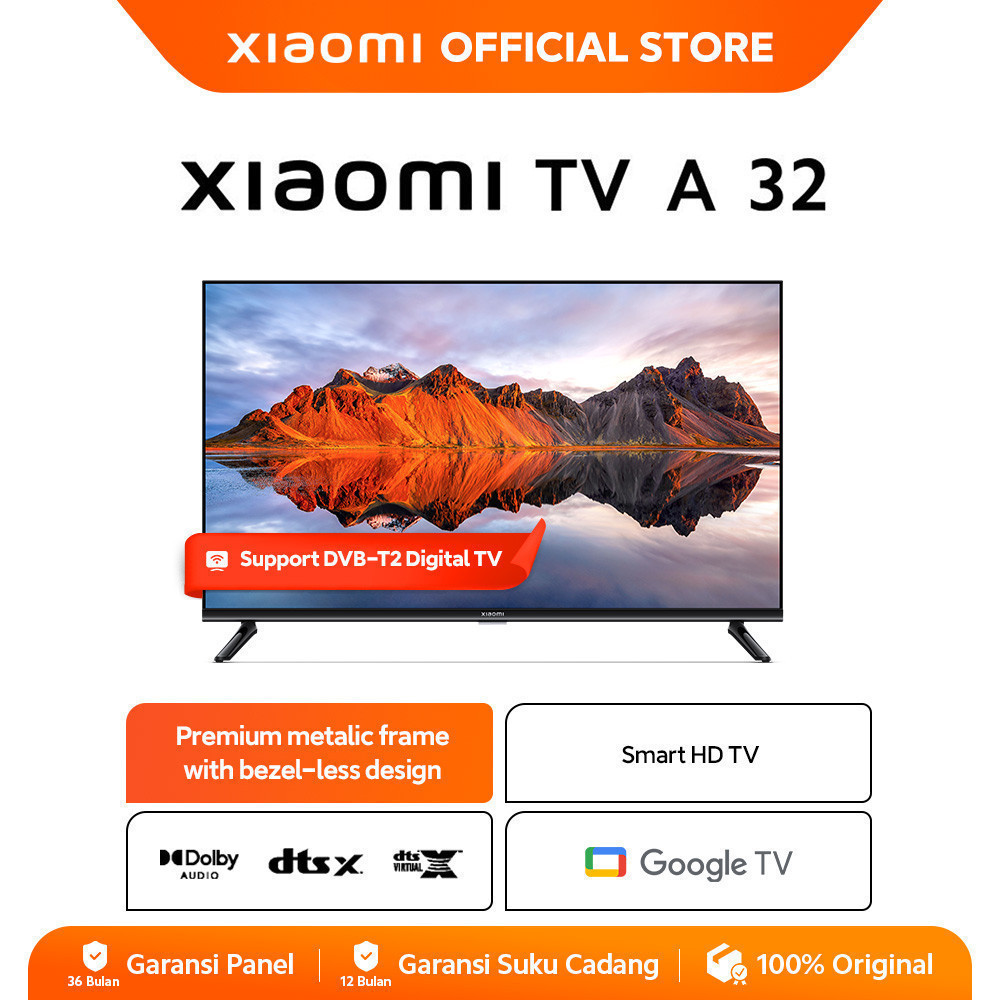 Jual Xiaomi Google TV A 32 | Dolby DTS Audio | Smart WIFI Youtube ...