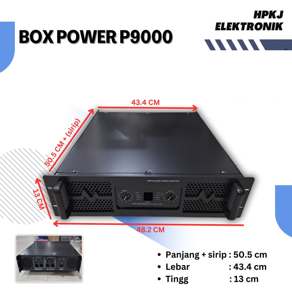 Jual BOX POWER GM P 9000 3U BARU Box power amplifier P9000 3 U | Shopee Indonesia