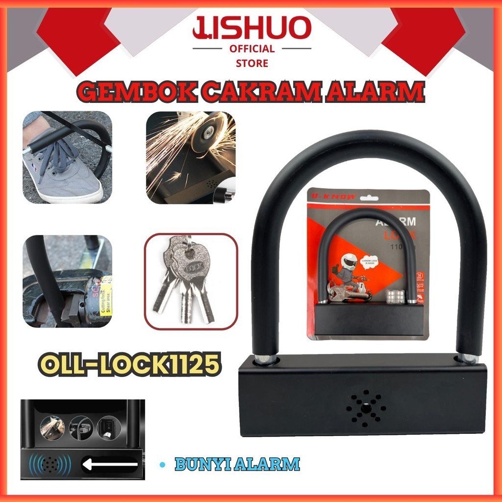 Jual [COD] Kunci Gembok Bentuk U Anti Maling Sepeda Listrik Sepeda ...