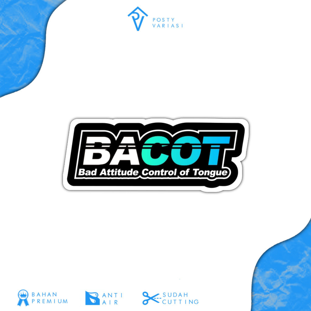 Jual Stiker BACOT Stiker Motor Sticker Racing Print Waterproof Satuan ...