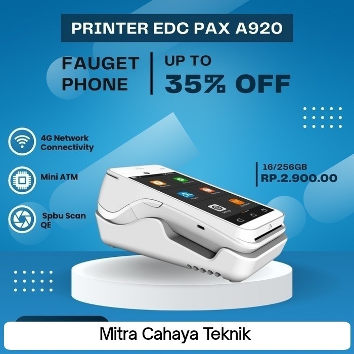 Jual Mesin Printer Android EDC A920 EDC Pax SPBU | Shopee Indonesia