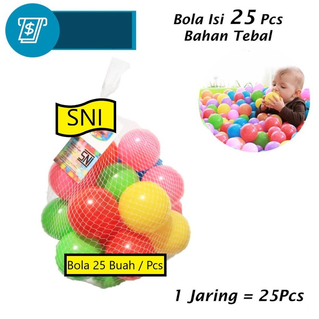 Jual MCC Bola Mandi Mainan Mandi Bola Anak Isi 25 Pcs | Shopee Indonesia
