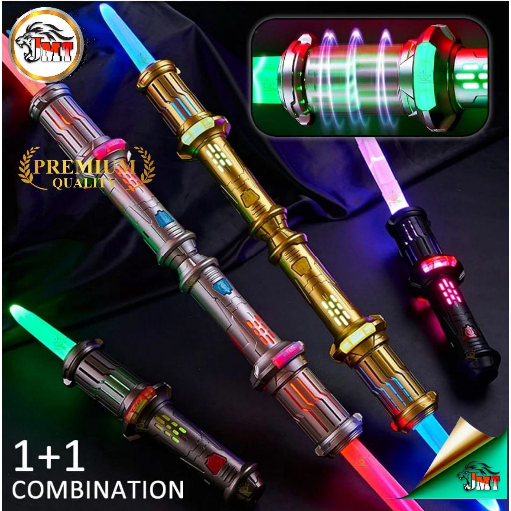 Jual Pedang Mainan Lightsaber Laser Weapon Toys RGB Metal Saber ...