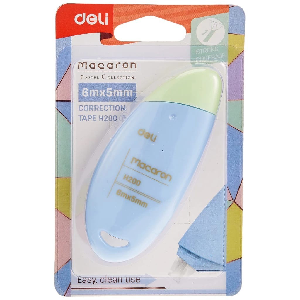 Jual Deli | Tip Ex Kertas (Correction Tape) Macaron | H20001 | Shopee Indonesia