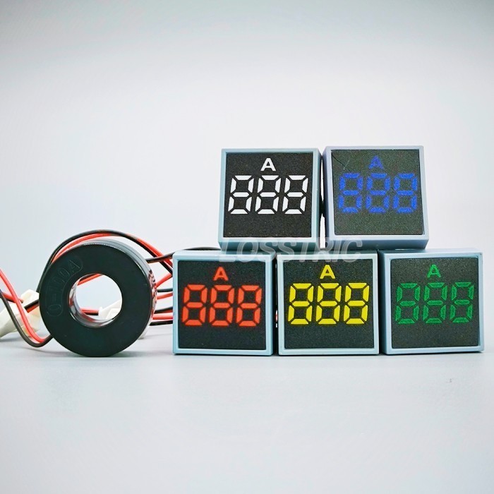 Jual PILOT LAMP LED AMPER METER 22mm KOTAK | Shopee Indonesia