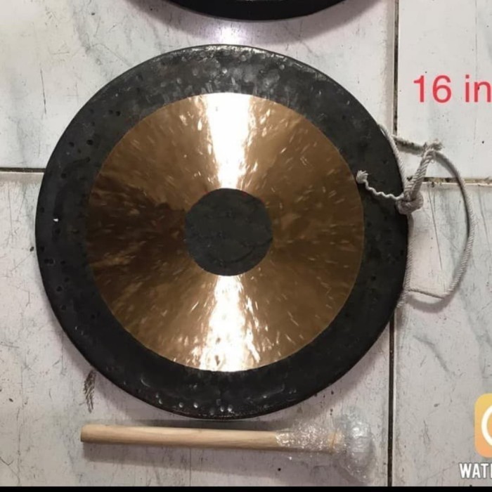 Jual Alat Musik Sembahyang Lok Tung Gong Hitam Kuningan 16 Inch Best ...