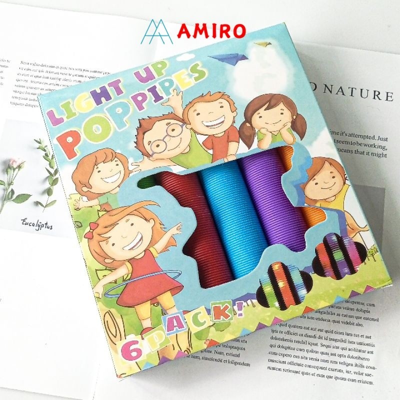 Jual Pop Pipes / Mainan Viral Pop Led Tubes Light Up / LED POP FIDGET ...