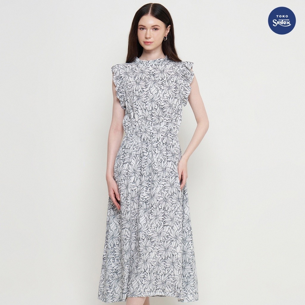 Jual Toko Sritex OURICCI Monochrome Dress | Shopee Indonesia