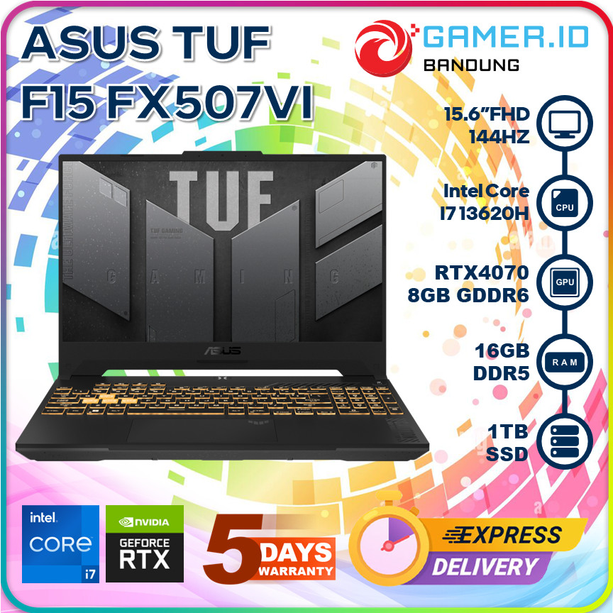 Jual Asus TUF F15 FX507VI I7 13620H RTX4070 16Gb 1Tb 15.6FHD 144Hz ...