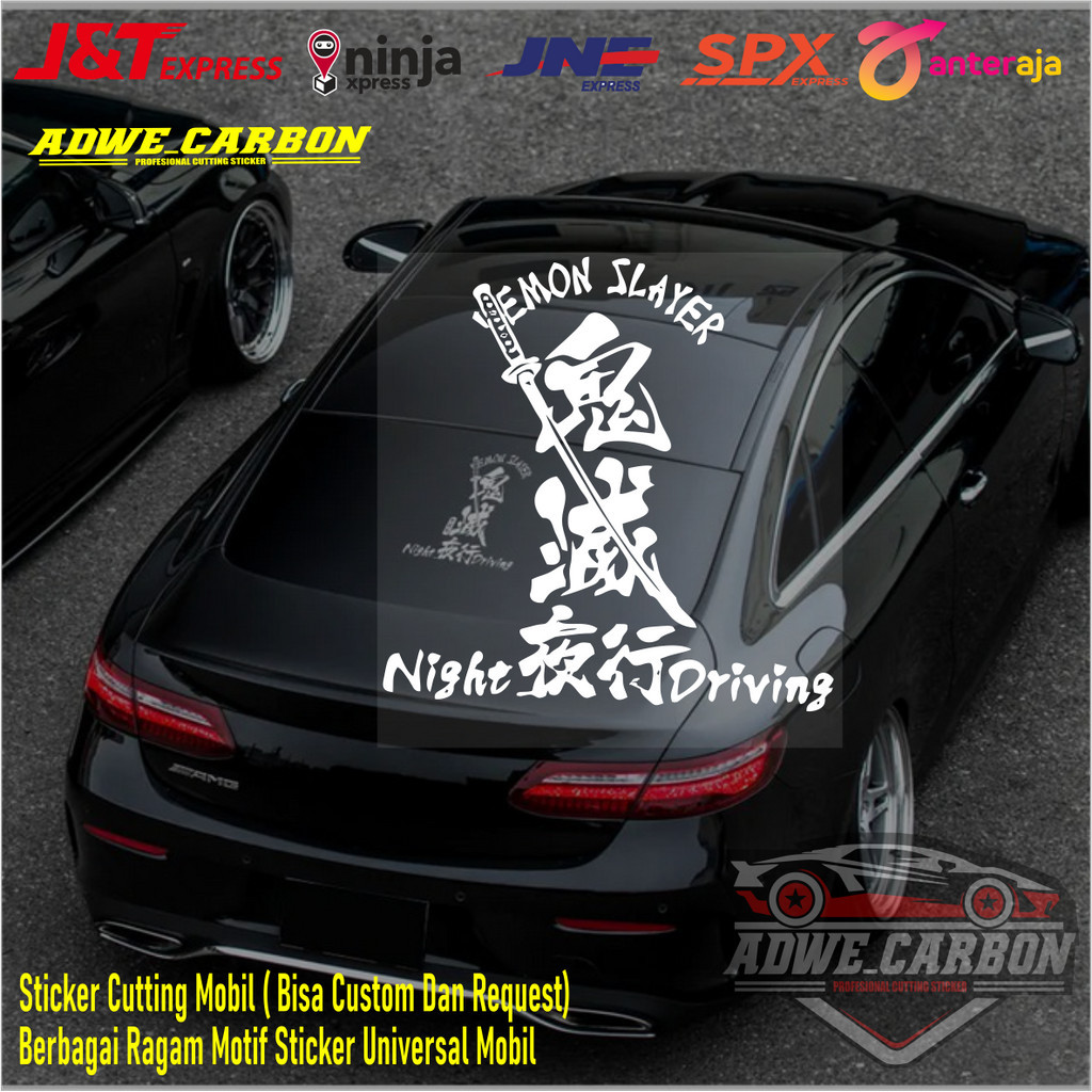 Jual Stiker cutting JDM Stiker kaca Mobil Reflektif untuk Toyota Honda ...