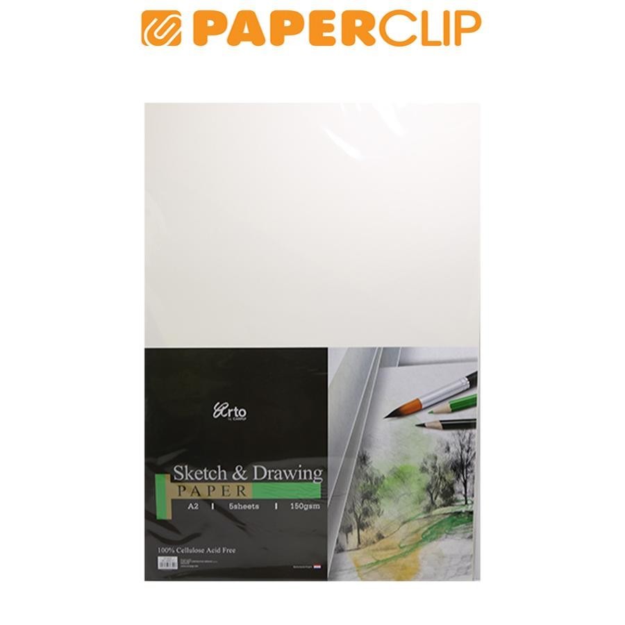 Jual KERTAS GAMBAR ARTO SKETCH & DRAWING A2 150G 80-36322-7 5S | Shopee ...