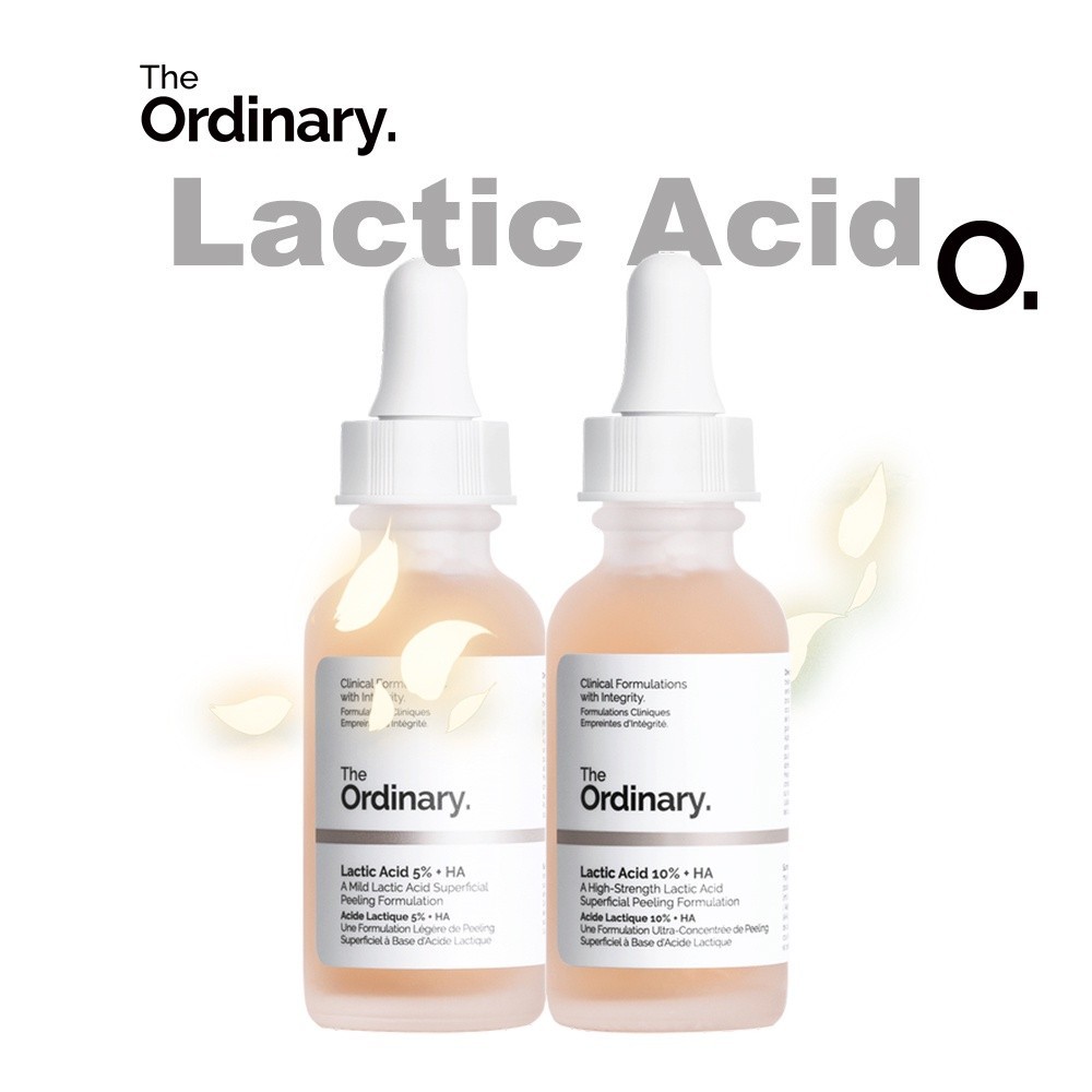 Jual The Ordinary Exfoliating / Acne Remover Set - Lactic Acid 5% + HA ...
