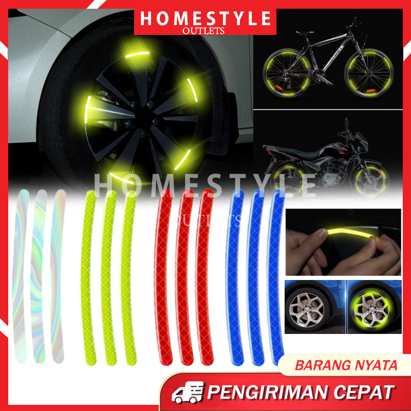 Jual Stiker Reflektor / Reflektif Velg Pelek Roda Mobil / Dekorasi ...