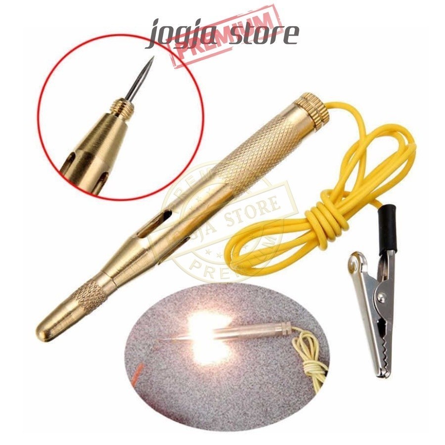 Jual Tespen DC 6V-24V Tespen Kabel Mobil Testpen Aki Voltage Tester Pen ...
