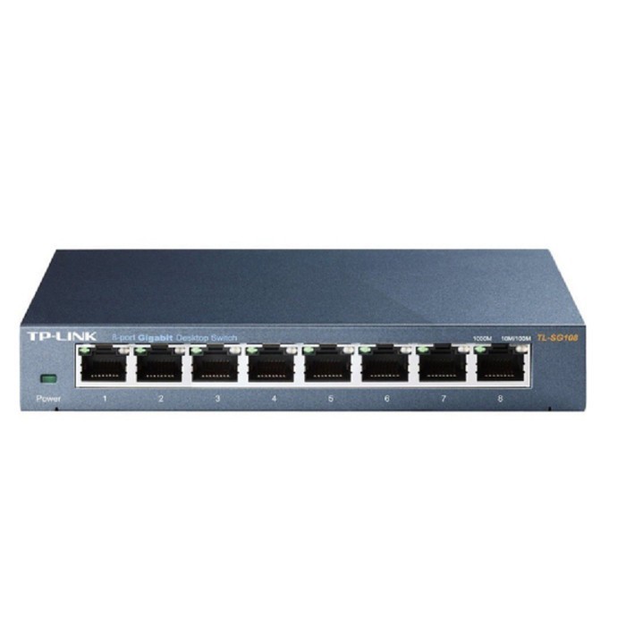Jual Tp-link TL-SG108 8-Port 10/100/1000Mbps Desktop Switch HUB Resmi | Shopee Indonesia