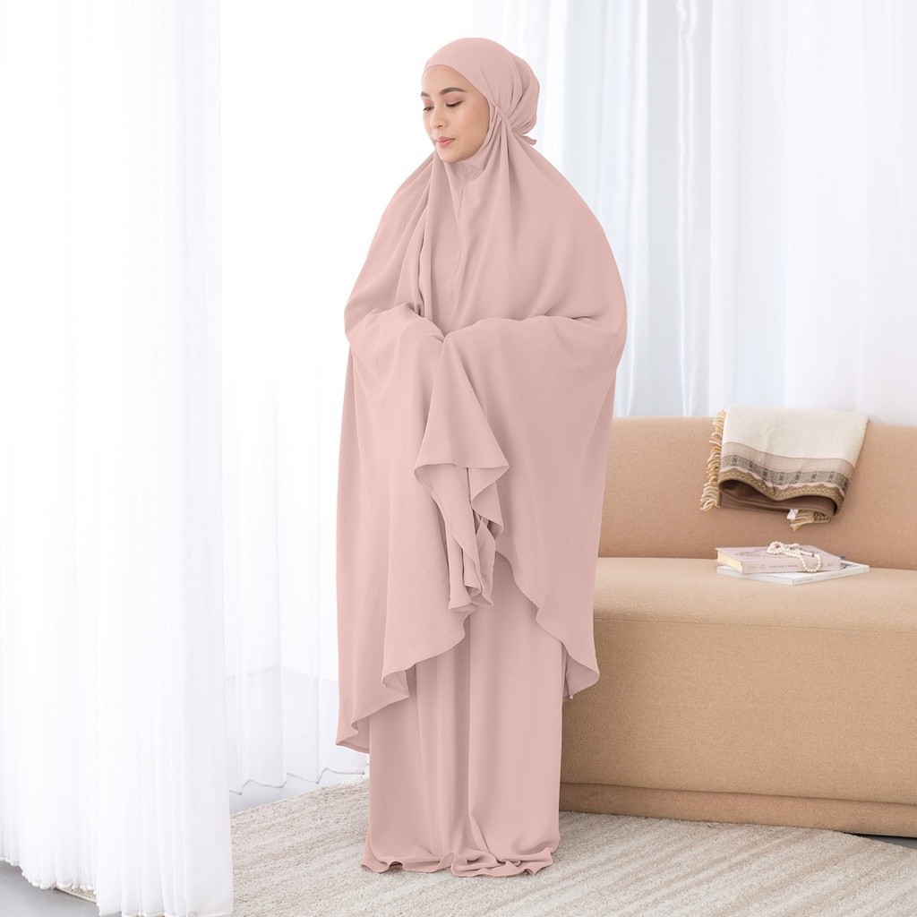 Jual Lozy Hijab - Meeda Prayer Set (Mukena Airflow) | Shopee Indonesia