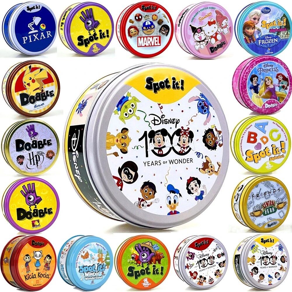 Jual 51style Dobble Card Spot It 100 Years Disney Princess Paw Patrol ...