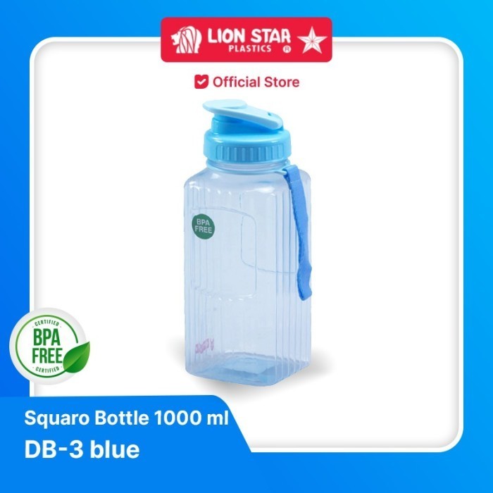 Jual LION STAR Botol minum Squaro Bottle 1000 ml DB-3 | Shopee Indonesia